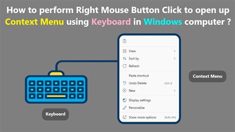How To Perform Right Mouse Button Click To Open Up Context Menu Using