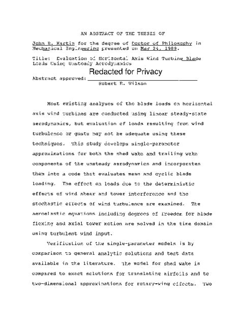 Pdf Evaluation Of Horizontal Axis Wind Turbine Blade Loads Using Unsteady Aerodynamics John