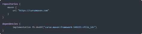 framework minecraft mods curseforge