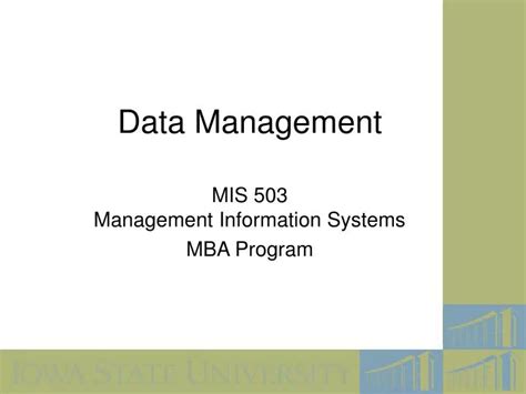 Ppt Data Management Powerpoint Presentation Free Download Id 1279933