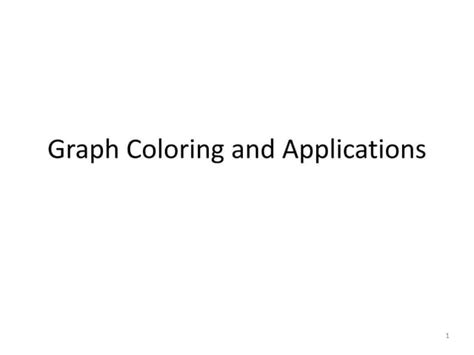 Graph Coloring Using Backtracking Pptx