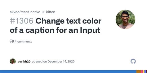 Change Text Color Of A Caption For An Input Issue Akveo React Native Ui Kitten GitHub