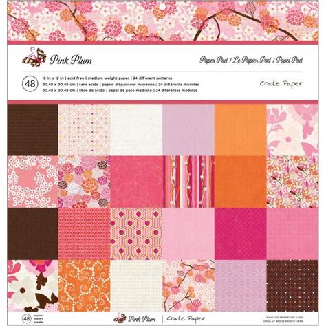 Набор бумаги Crate Paper Pink Plum 30х30 см 24 листа, артикул 680078 ...
