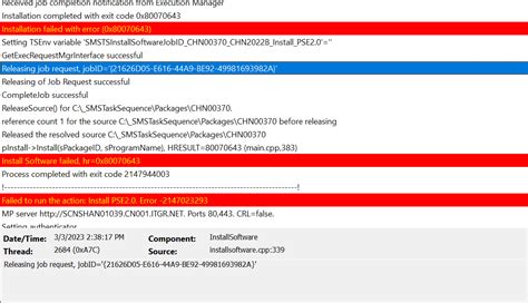 Osd Task Sequence 0x80070643 Error 2147023293 Rsccm