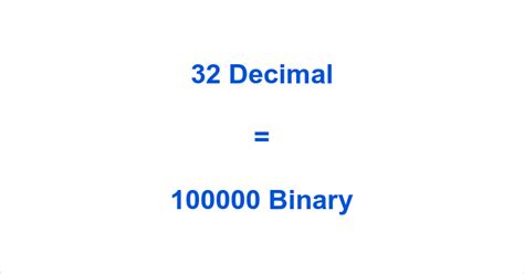 32 In Binary How To Convert 32 To Binary