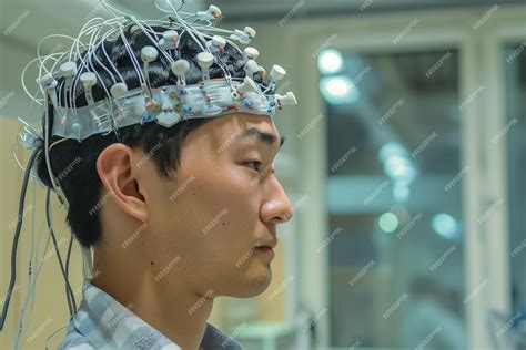 Premium Photo Scientists Conduct Experiments With Eeg Caps Exploring Neurofeedback Techniques