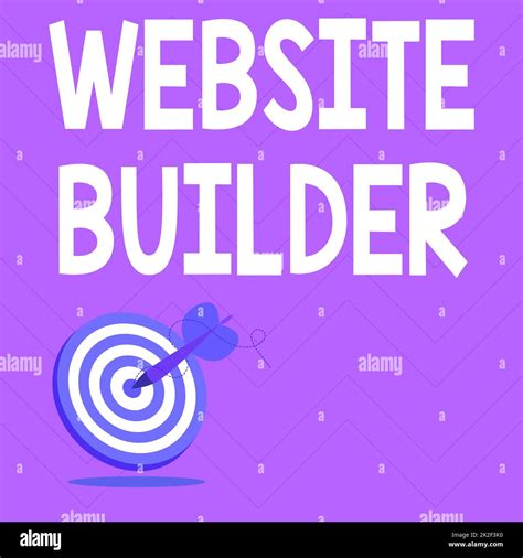 Hand Writing Sign Website Builder Internet Concept Website Builder