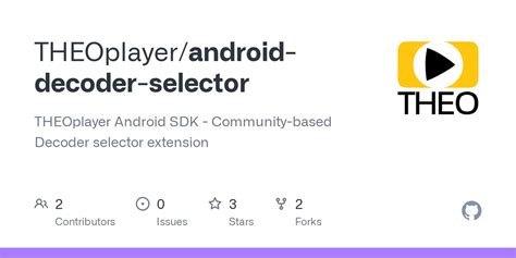 github theoplayer android decoder selector theoplayer android sdk
