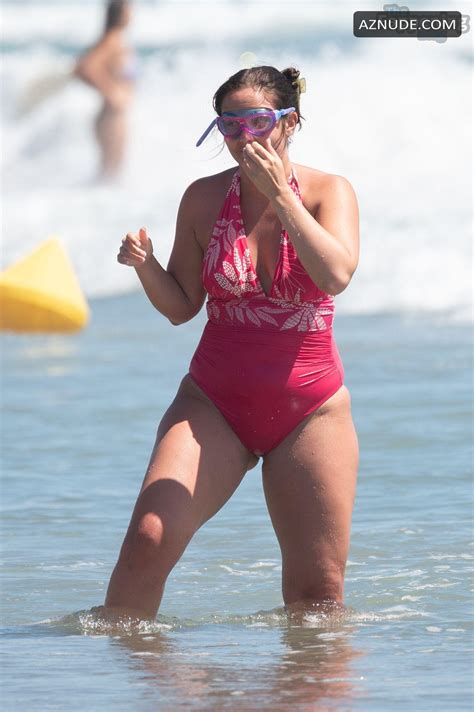 Jacqueline Jossa Sexy Sizzles In Marbella Beach Aznude