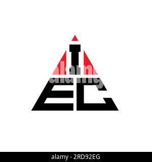 IEC Triangle Letter Logo Design With Triangle Shape IEC Triangle Logo Design Monogram IEC