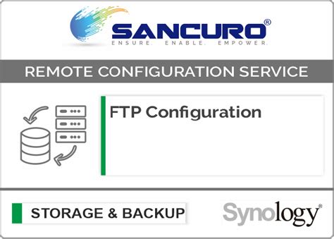 Ftp Configuration For Synology Storage And Backup Remote Services For Model Plus Series