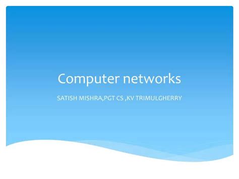 PPT Computer Networks PowerPoint Presentation Free Download ID 1692809