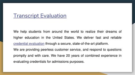 Ppt Transcript Evaluation Canada Powerpoint Presentation Free