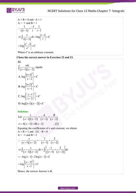 Ncert Solutions Class 12 Maths Chapter 7 Integrals Download Now Ncert Solutions Class 12 Maths Chapter 7 Integrals Download Now