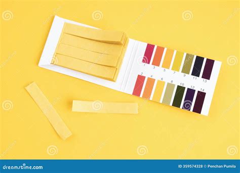 Universal Indicator Paper Litmus Paper Of Ph Value Measurement Stock