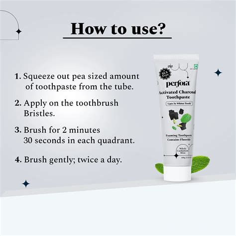 Activated Charcoal Toothpaste Get Whiter Teeth Naturally With Perfora