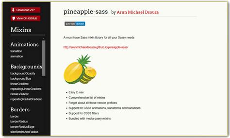 65 Sass Mixins Library Css Author