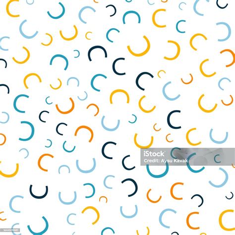 매끄러운 추상 C 편지 벡터 기하학적 패턴 흰색 바탕에 화려한 글자 무작위 순서 선물 포장지 직물 포스터 침구와 인테리어 학교 및 학습 테마 알파벳 C에 대한 스톡 벡터