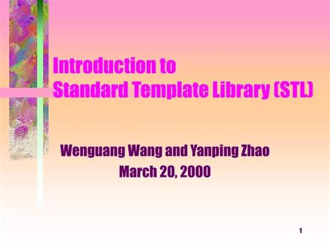 Ppt Introduction To Standard Template Library Stl Powerpoint Presentation Id5658019