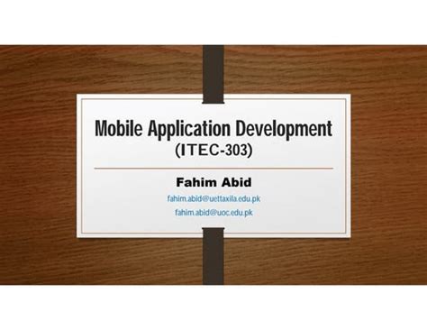 Android User Interface Ppt