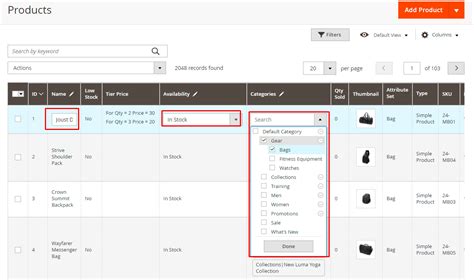Magento Product Grid Inline Editor Extension Ulmod