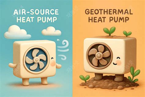 공기열원 Vs 지열원 히트펌프 Cop 비교