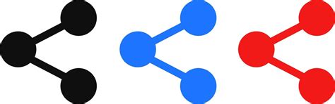 Share Icon Set Connection Symbol Connect Data Sharing Link Symbol Sharing Sign 52943321