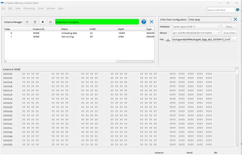 solved agilex in system memory content editor issue intel community