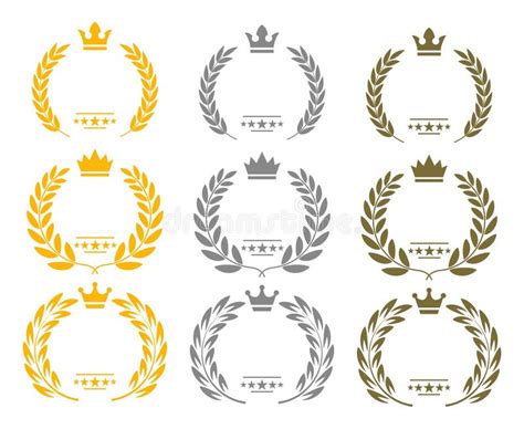Vector Logo Design With Crown And Laurel Wreath Stock Vector Illustration Of Guarantee Choice