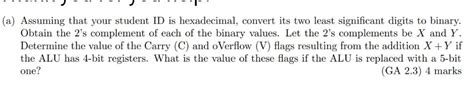 Solved Consider 6 And 2 Least Significant Digit Make Sure