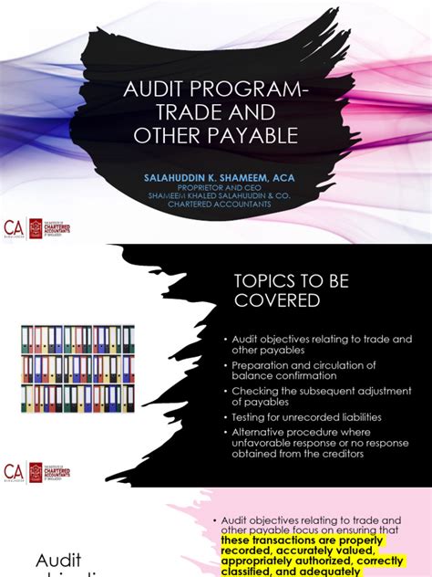 Audit Program Trade And Other Payable Pdf Audit Accounts Payable