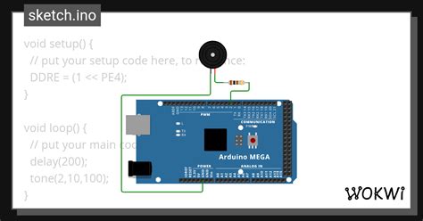 Buzzer Alto Nivel Wokwi ESP32 STM32 Arduino Simulator