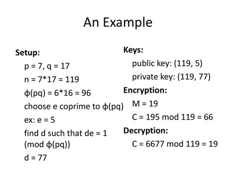 Analysis Of The Rsa Encryption Algorithm Ppt Download