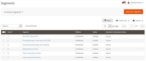 Aheadworks Customer Segmentation Magento 2 Extension Firebear