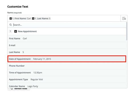 acuity scheduling integration sms text message reminders