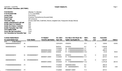 Customer Outstanding Report By Optional Field Value In Sage 300 Sage 300 Erp Tips Tricks