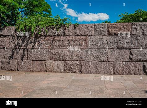 Franklin Delano Roosevelt Memorial Washington Dc Usa Washington