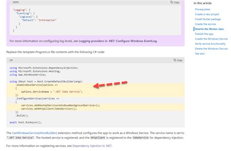 Following The Instructions Did Not Yield A Service I Could Actually Start I Had To Invoke