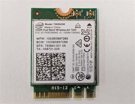Intel Dual Band AC WiFi Bluetooth NGFF M Card For Laptop Components In Castle Hill NSW