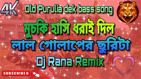 মুচকি হাসি ধরাই দিল লাল গোলাপের ছুরিটা Dek Bass Purulia Dek Bass Song