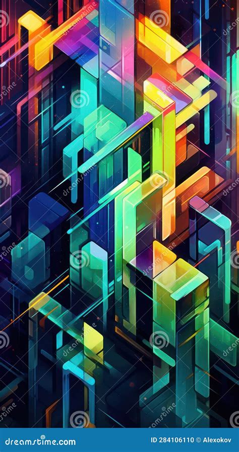 Translucent Overlapping Shapes In Vibrant Design Stock Illustration Illustration Of Design