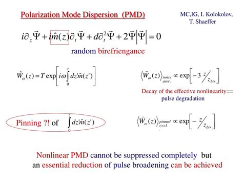 Ppt Polarization Mode Dispersion Pmd Powerpoint Presentation Free Download Id 3355734