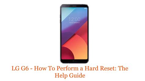 LG G How To Perform A Hard Reset The Help Guide TheCellGuide