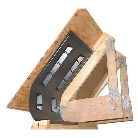 Amerimax Home Products Accuvent 22 5 In X 1 5 In Black Soffit Insulation Baffle Accuvent The