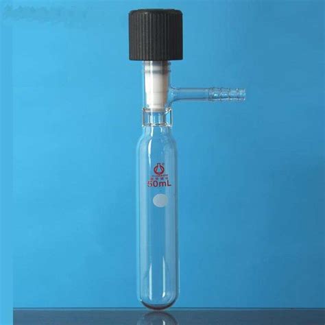 Schlenk Tube With High Vacuum Valve And Hose Connector Capacity 5 To 350 Ml Labxsci