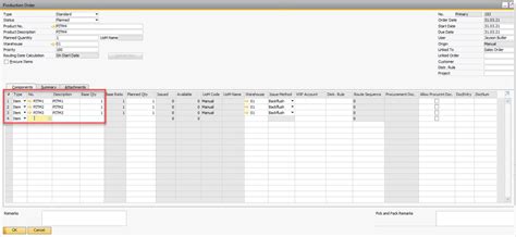 Solved How To Create Production Order Of Row Level Items Sap Community