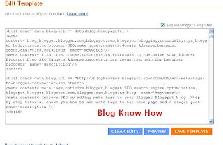 Add Meta Tags To Blogger For Better SEO Blog Know How