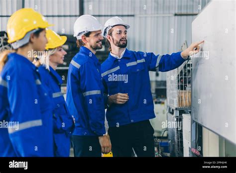 Engineer Team Employee Plan Meeting Plant Staff Worker Safety