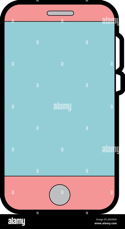 Smartphone Device Icon Over White Background Vector Illustration Stock Vector Image And Art Alamy