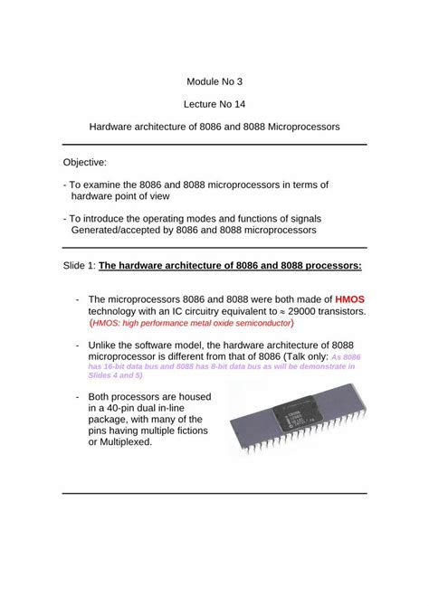 pdf hardware architecture of 8086 and 8088 microprocessors dokumen tips